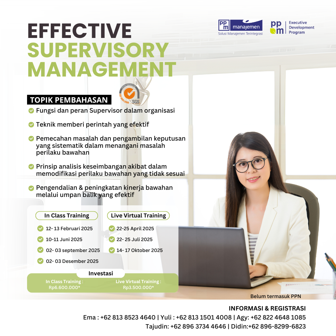 Effective Supervisory Management [Live Virtual Training] | PBP